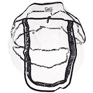 guzzie+Guss 3-in-1 Rain Cover, Fits Most Bassinets, Car Seats, and Pod Style Stroller Seats, Raincover Features Quick-Access Zipper Door and Side Ventilation