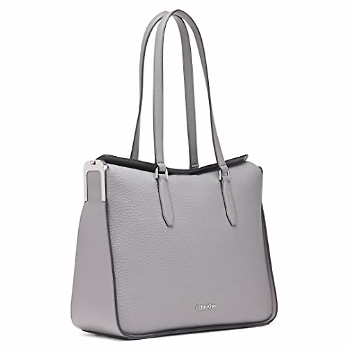 Calvin Klein Fay East/West Tote, Steel Grey,One Size