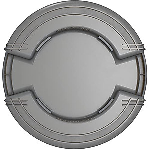 Carlisle FoodService Products Bronco Gray 32 Gallon Round Waste Bin Trash Container - 84103223 - Pack of 4