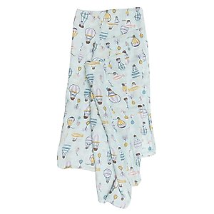 Loulou Lollipop Soft Baby Swaddle Blanket Muslin Wrap Receiving Blanket for Newborn to Toddler Girl and Boy, Large 47” by 47” - Hot Air Balloon…