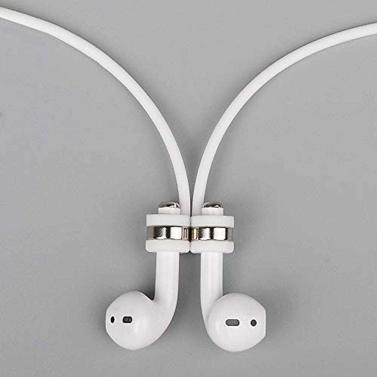 Guran 360° Strong Magnetic earphone Strap Anti-Lost Cord Sports String for Airpods 3rd 2nd Generation Pro 3 2 1(White)