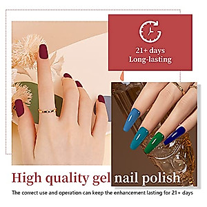 JODSONE Gel Nail Polish Kit with U V Light 32 Colors Gel Polish Nail Kit Soak Off Gel Nail Set Manicure Tools Nail Gel Kit Gifts for Women