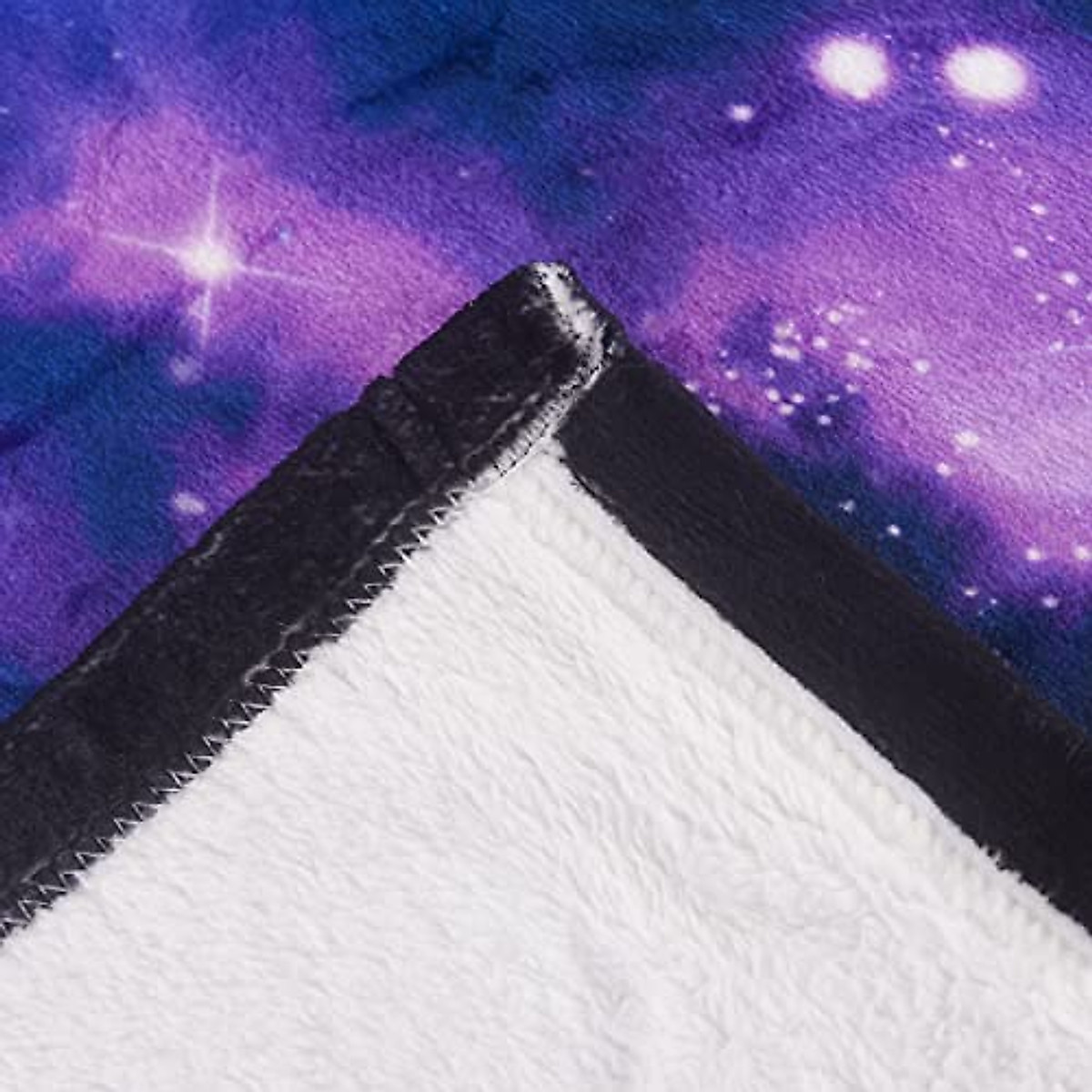 Mimihome Galaxy Throw Blanket, Outer Space Universe Warm Fleece Blanket for Sofa Couch Bed, 80x58 Inch