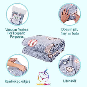 Glow in The Dark Blanket, Super Soft Blankets and Throws to Build Night Routine for Kids, Sports Designed Kids Blanket That Doesn't Pill, Fray, or Fade, Comfortable Toddler Blanket for Boys and Girls