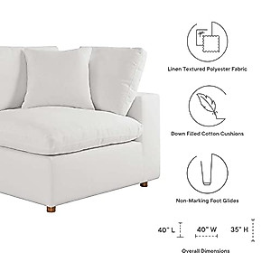 Modway Commix Down-Filled Overstuffed Upholstered 3-Seater Sofa