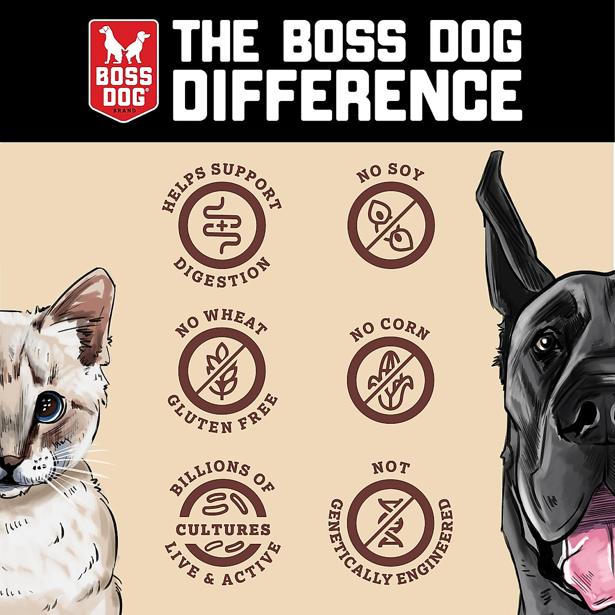 Boss Dog Boss Probites with Tripe Treats for Dogs & Cats, Pork Recipe, 3 oz Bag (Bag of 2)