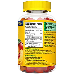 Nature Made Vitamin D3 2000 IU (50 mcg) per serving, Dietary Supplement for Bone, Teeth, Muscle and Immune Health Support, 90 Gummies, 45 Day Supply
