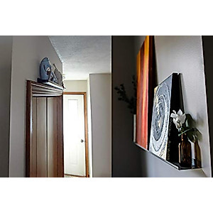 RBH Design Concepts Floating Ledge, Photo Shelf, Art Ledge - Very Durable and Made in The USA (White, 33")