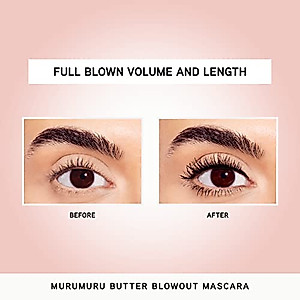 Physicians Formula Butter Blowout Mascara Black, Keratin Infused, Volumizing Mascara, Buildable, Lengthening Mascara, Defining, Curling, Multiplying, Blackest Black