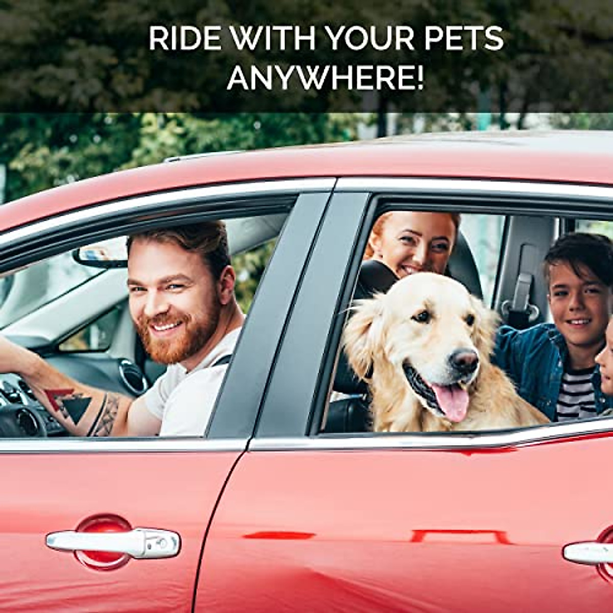 Dog Seat Belt Pet Dog Cat Car Seatbelt Safety Tether - 2 Pack - Adjustable Harness Belts Pet Leash - Heavy Duty Nylon Seatbelts - Universal Fit Cars Truck SUV