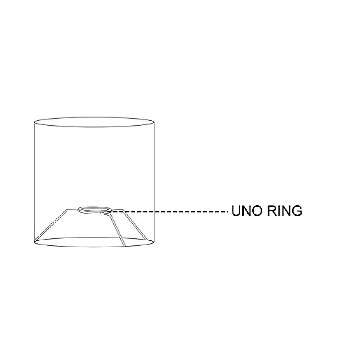 Simple Designs LT2066-GDW 13.5" Down to the Wire Metal Table Lamp with Fabric Shade, Gold with White Shade