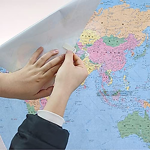 72 Small Refill Strips, Damage Free Hanging Wall Adhesive Strips for Indoor Wall Hooks, Wall Hanging Strips for Holiday Posters and Decorations, Water-Resistant Removable Double Sided Adhesive Strips