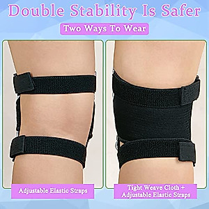 Knee Pads Skating, Bienbee Knee Pads Wrist Guard Elbow and Knee Pads Adult Elbow Pads Skating Protective Gear Adult for Skateboard, Roller Skating, for Women Youth Kids