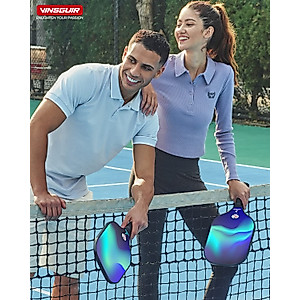 VINSGUIR Pickleball Paddles Set of 4, USAPA Approved Fiberglass Pickleball Set with 4 Pickle Balls, Lightweight Carrying Bag, Pickleball Gifts for Beginners & Pros (4 Rackets)