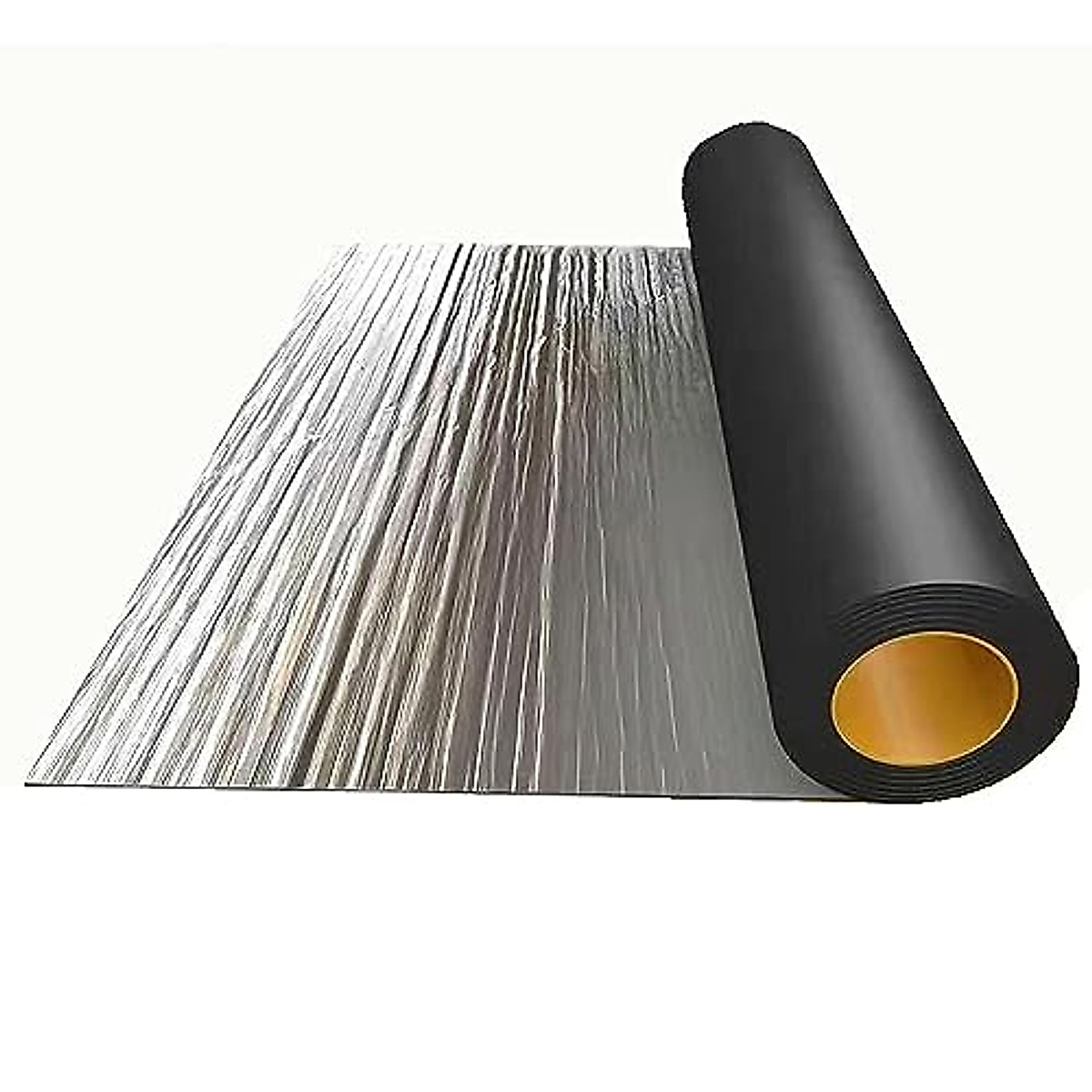 Waterproof Tape Aluminum Foil Tape Sealan Tape,Self-Adhesive Bituminous Sealing Tape for Repairing Roof Crack,Gutter and Hole,Window Sill Gap,Pipe,Outdoor Use,Customizable (0.4x1m)