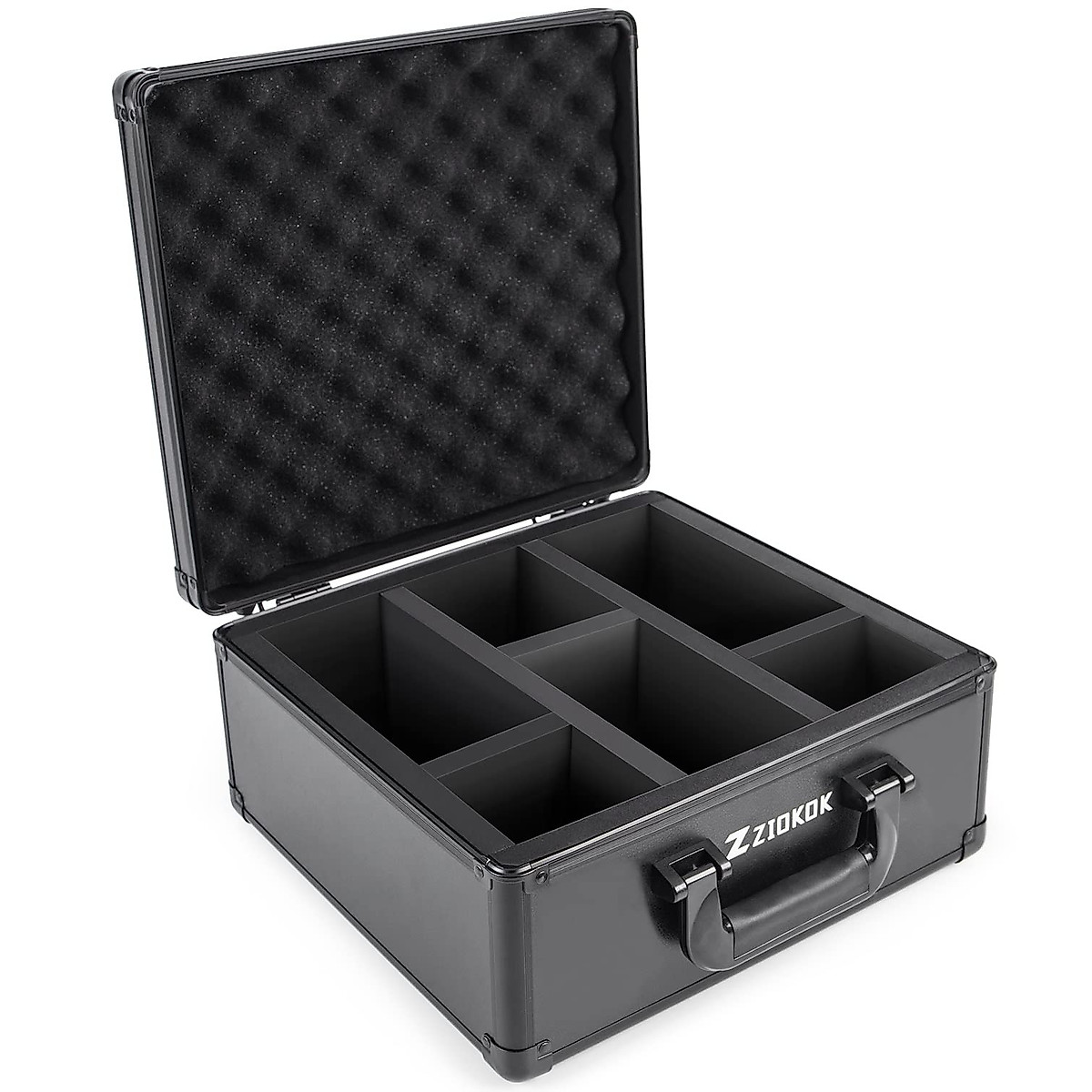 Graded Card Storage Box and Top Loaded PSA,BGS,SGC,GMA baseball football sports cards, Impact Absorbing Foam Slots Waterproof Display Trading Card Case with Durable Lock,Easy to Carry (3 Slots)