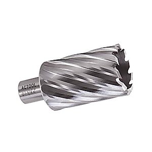 ACTOOL 1-9/16" Diameter × 2" Depth of Cut HSS ANNULAR Cutter with 3/4'' Weldon Shank