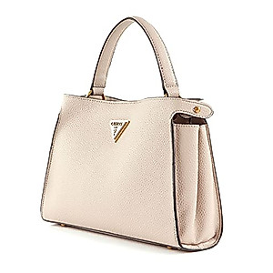 Guess Downtown Chic Turnlock Satchel Mushroom