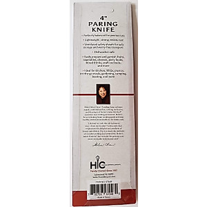 Helen's Asian Kitchen Universal Paring Picnic Knife, 3.75-Inch Blade, Stainless Steel with Safety Cover