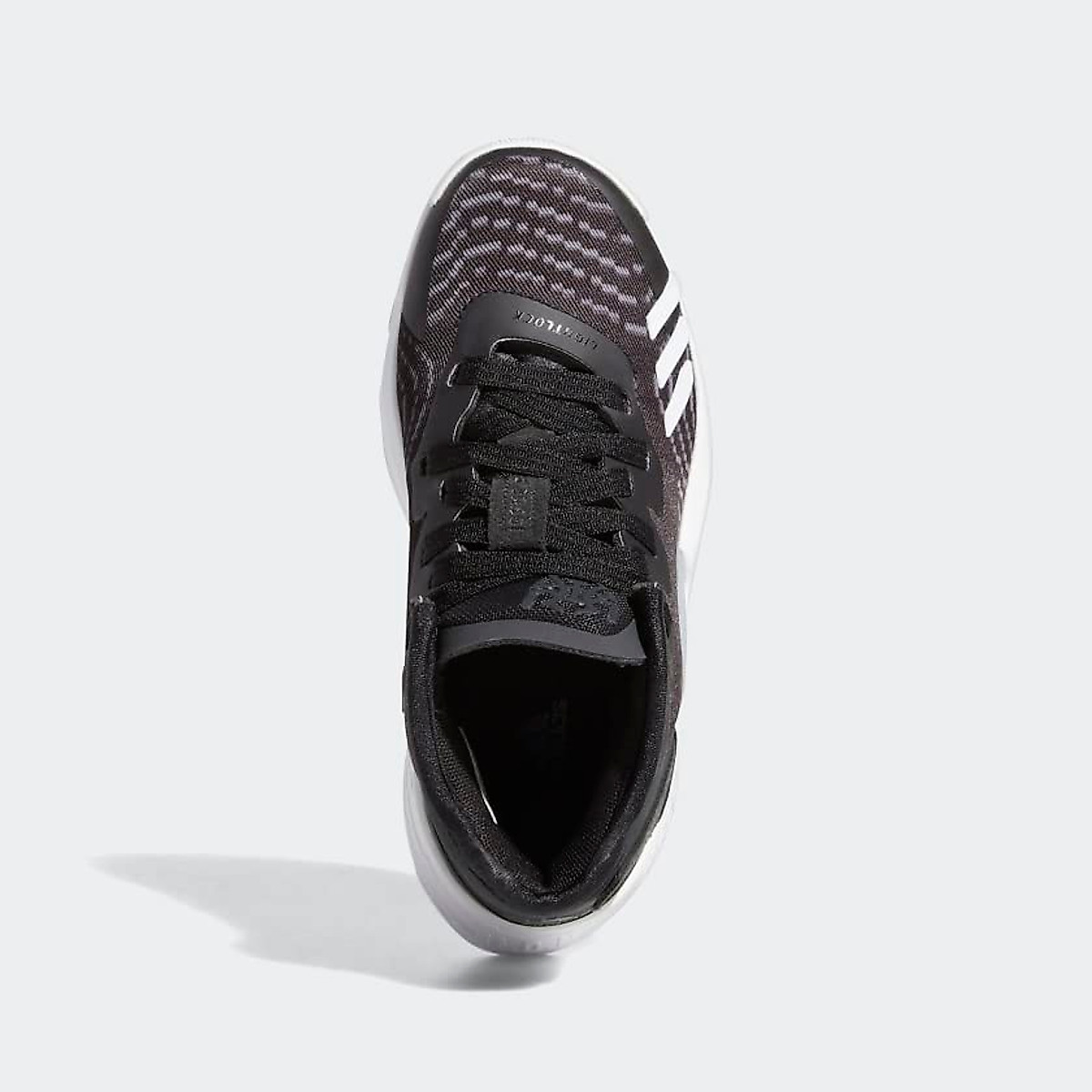 adidas D.O.N. Issue 4 Basketball Shoe, Core Black/White/Carbon, 2 US Unisex Little Kid