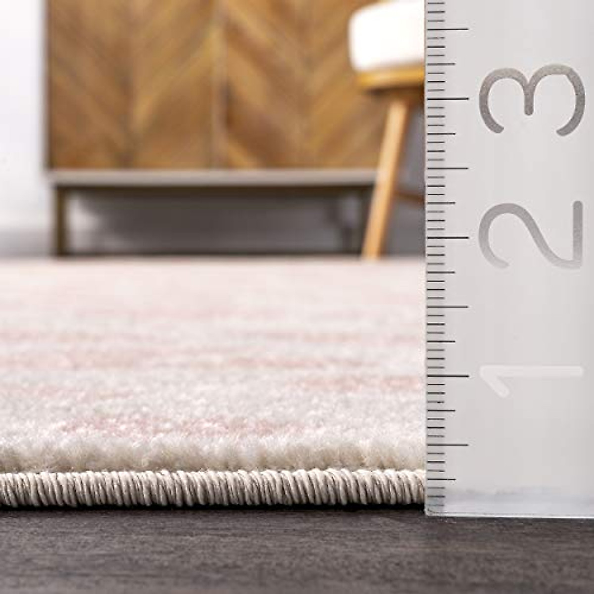 nuLOOM Annette Modern Leopard Print Area Rug, 5' x 7' 5", Baby Pink