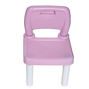 Toxz Plastic Kids Table and 2 Chairs Set,for Boys0 or Girls Toddler,with English Alphabet Table,Curved Table Corner,Safety Environmentally Friendly Material(Ship from US!)
