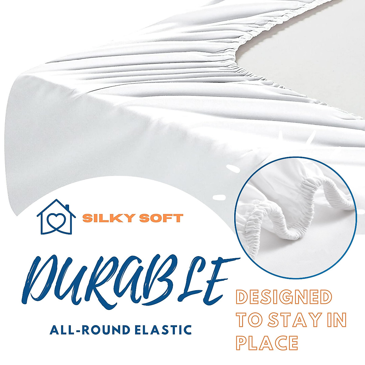 THYUNQ Abstract Sheets Full Size Bed, Black and White Pattern Bedding Sheets & Pillowcases - 16 Inch Deep Pocket, Super Soft Microfiber Printed Sheet Set 4 Piece