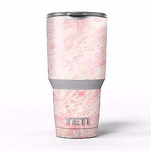 Design Skinz Pink Slate Marble Surface V42 - Skin Decal Vinyl Wrap Kit Compatible with The Yeti Rambler Cooler Tumbler Cups