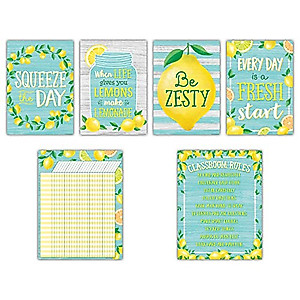 Lemon Zest Classroom Environment Décor All in One Collection Kit