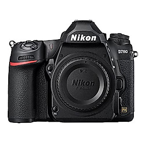 Nikon D780 DSLR Camera 24.5MP Body W/Nikkor 50mm f/1.8G Lens- 64GB Extreme Speed Card, LED Always on Light, Tripod,Gripod, Case, and More (30pc Bundle)