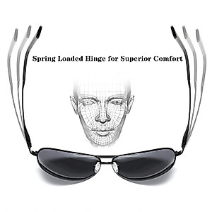 RCXKOOM Big XL Wide Frame Extra Large Polarized Aviator Sunglasses for Big Heads Men Oversized Military Pilot Glasses