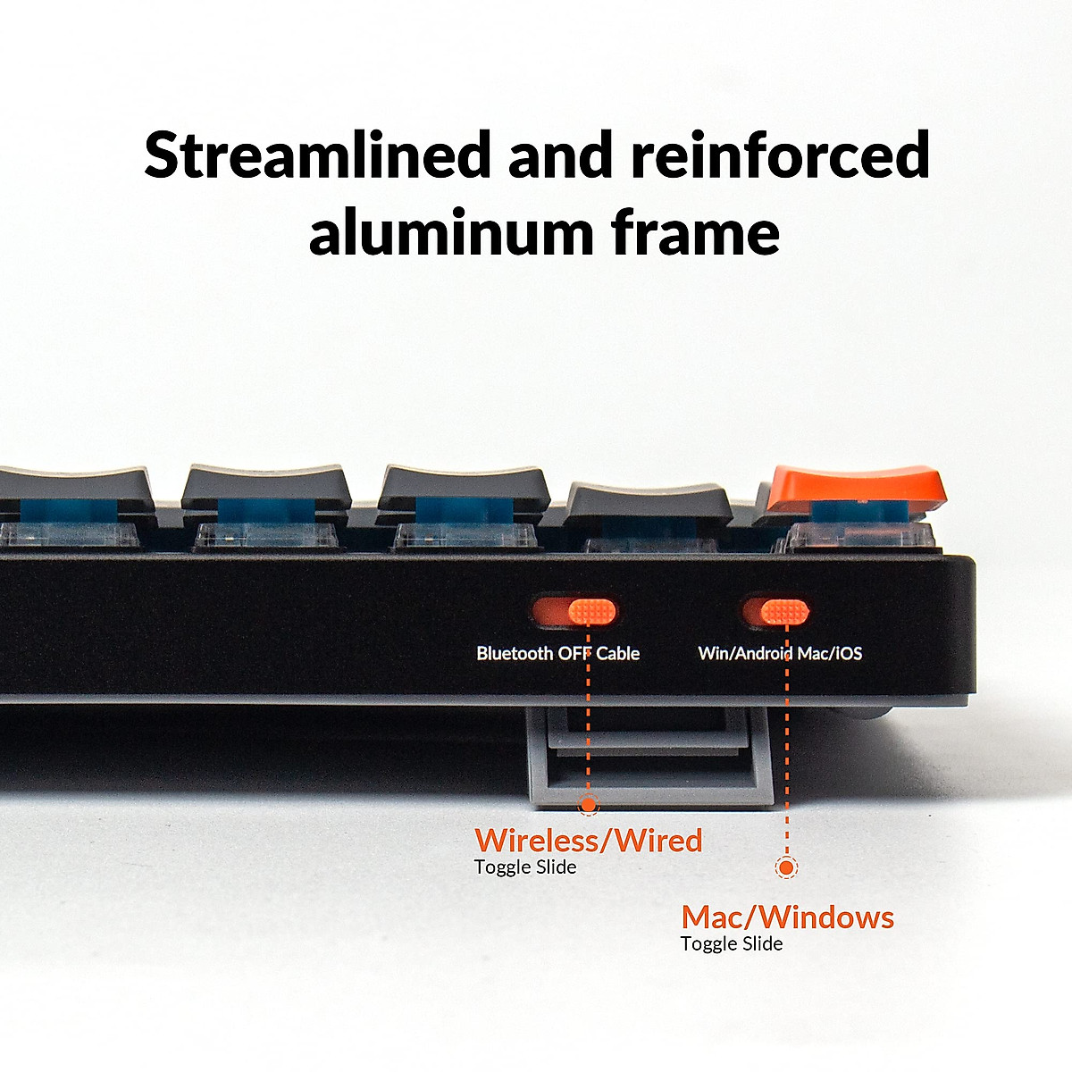 Keychron K5 SE Hot-swappable Ultra-Slim Wireless Bluetooth/Wired USB Mechanical Keyboard with Low-Profile Optical Brown Switch, Full Size Layout 104-Key White LED Backlit for Mac and Windows