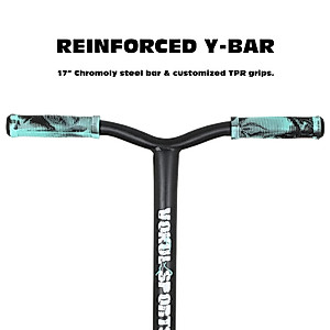 Pro Scooter - Trick Scooters | Entry Level Stunt Scooter for Kids Ages 6-12 Years and Up, Lightweight Complete BMX Freestyle Scooter for Beginners (2022 Black Gold)