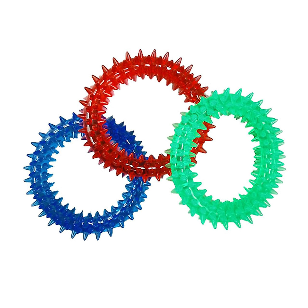 Whigetiy Pet Ring-Shape Molar Rod Durable Chew Toy Puppy Teething for Teething Cleaning Dog Ring Chew Ring Toy Teeth Cleaning Dog Teething Toy for Teeth Cleaning