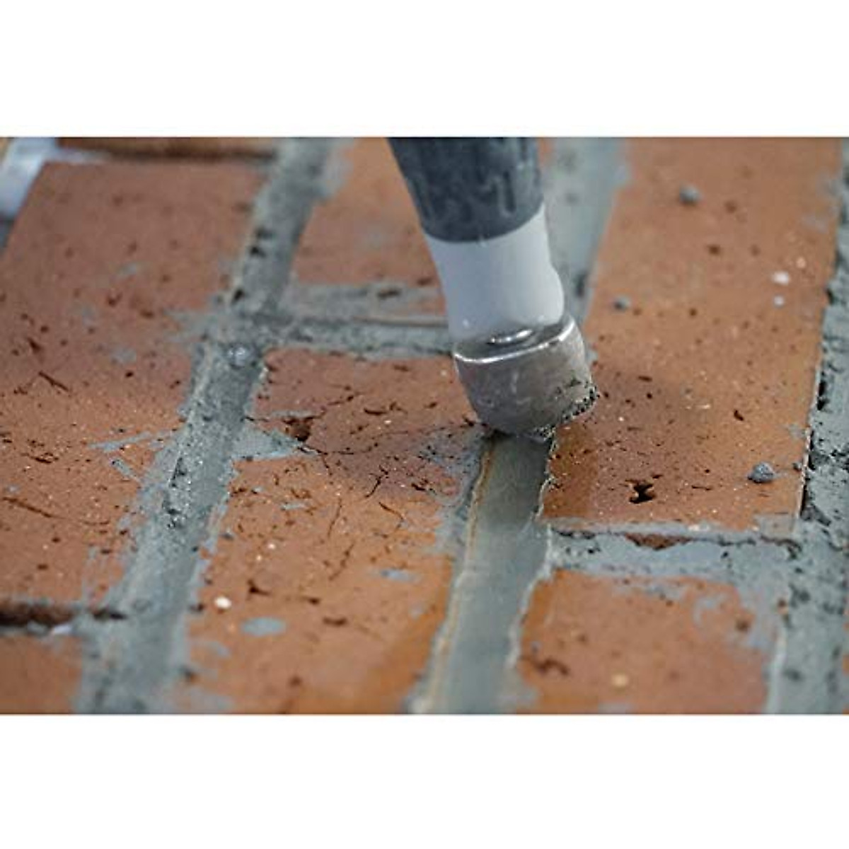 JINYO Mortar Trowel Rubber Handle Mortar Trowel Mortar Pointing Trowel Jointer Trowel Iron Bucket Handle Pointing Tool Narrow Bucket Brick