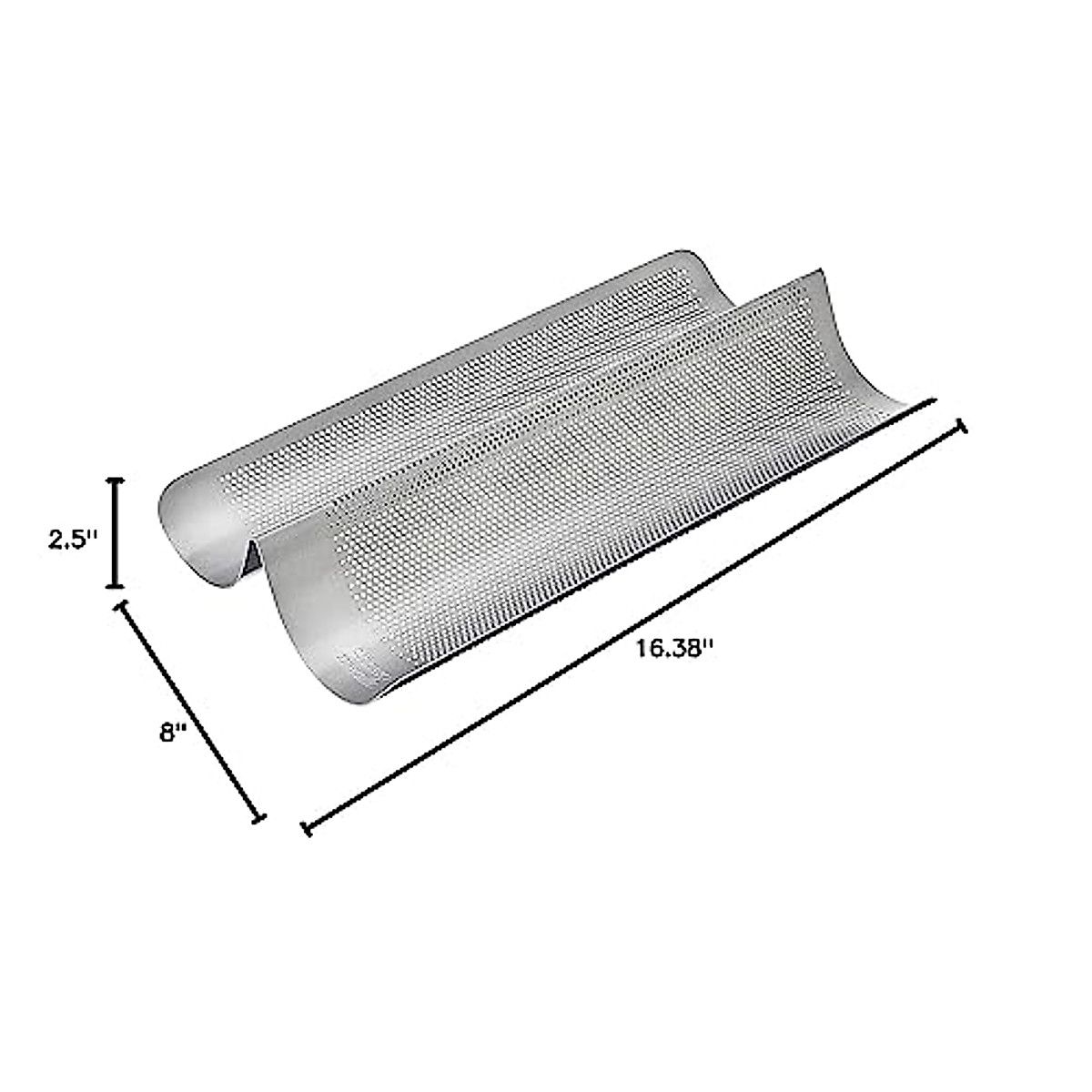 Chicago Metallic Commercial II Non-Stick Perforated French Bread Pan -