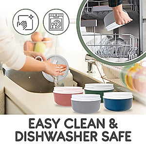 Souper Duper Ramen Bowl Set with Utensil • Microwave, Serve & Eat Noodles in the Same Soup Bowl • Grab-and-Go Leak Proof Lid • Easy to Clean • Freezer Safe • For Dorm, Office, Home