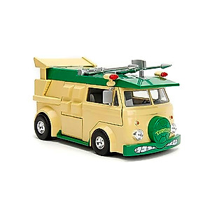 Jada Turtles Party Wagon 1:24 Die-Cast Car Play or Gift and for a Collection for Both Kids and Adults