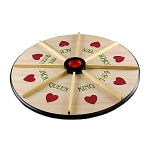 Sterling Games 15.5" Michigan Rummy Wooden Extra Large Game Board Reversible Double Sided Board