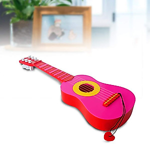 WEY&FLY Kids Toy Guitar 6 String, Baby Kids Cute Guitar Rhyme Developmental Musical Instrument Educational Toy for Toddlers