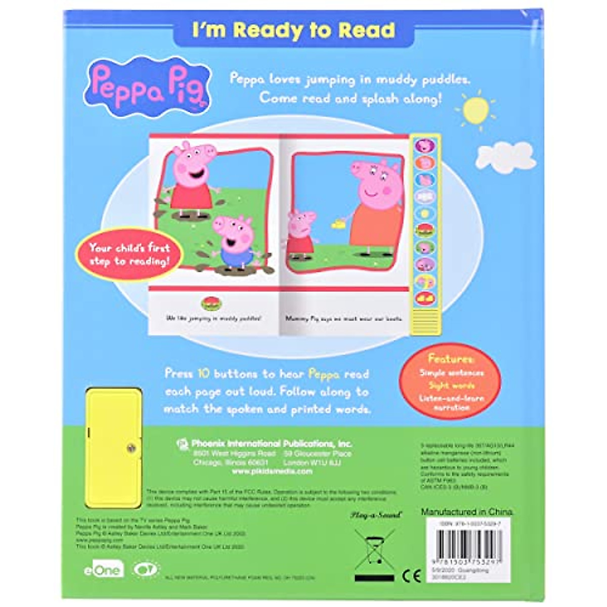 Peppa Pig I'm Ready to Read Sound Book - PI Kids (Play-A-Sound)