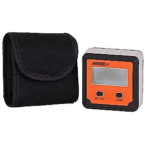 Johnson Level & Tool 1886-0000 Magnetic Digital Angle Locator w/ 2 Buttons, Orange, 1 Locator