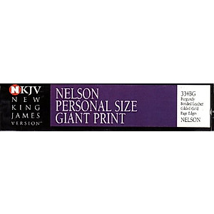 Holy Bible Personal Size Giant Print Red Letter Edition Nelson 334BG (NKJV)