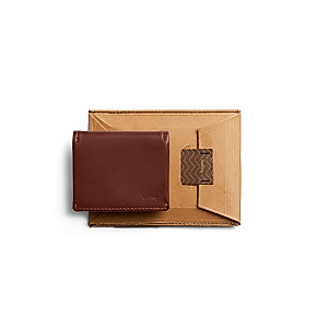 Bellroy Slim Sleeve (Slim Bifold Leather Wallet) - Charcoal - Cocoa Java