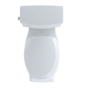 TOTO CST404CEFG#01 Promenade II Two-Piece Elongated 1.28 GPF Universal Height Toilet with CeFiONtect, Cotton