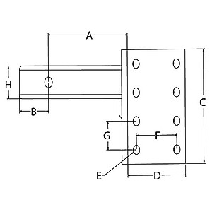 Rigid Hitch Solid Shank Pintle Mount (RPM-10) for 2 Inch Receivers - Made in U.S.A.