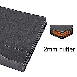 Case for Lenovo Yoga 7 7i 9i C740 S740 C940 IdeaPad 5 Dell Inspiron 14 5410 5402 5409 7400 Cover Protective Skin Sleeve Detachable (for Yoga 7i / 9i 14", Black)