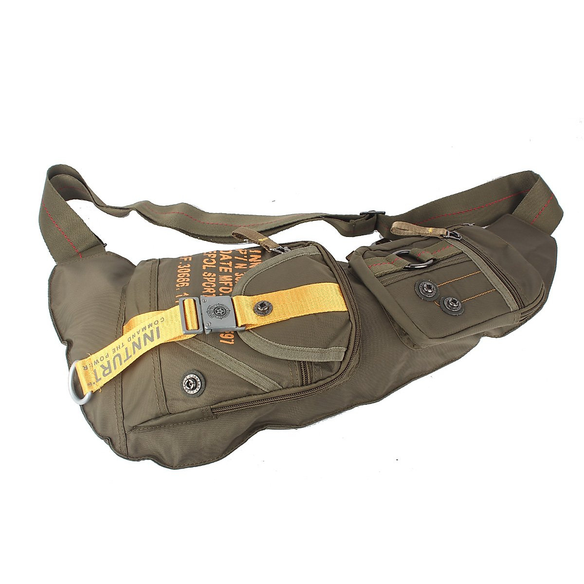 Innturt Nylon Sling Chest Bag Daypack Bicycle Travel Gym Backpack Large Army Green