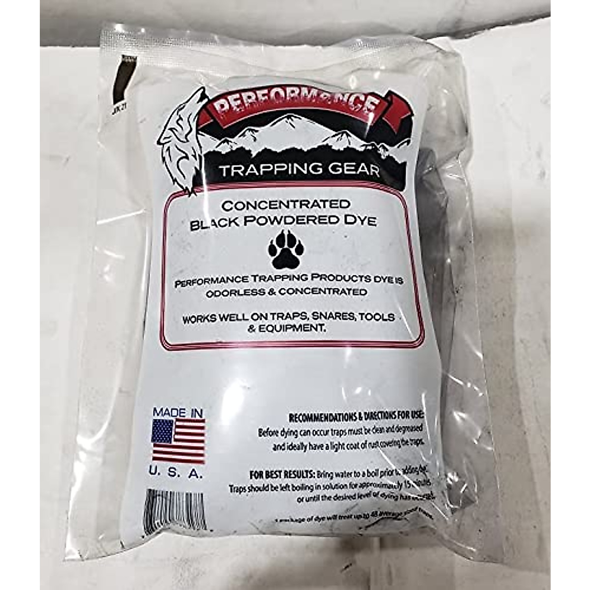 Black Trap Dye by Performance Trapping Gear Super Concentrated Trap Dye Logwood, Log Wood