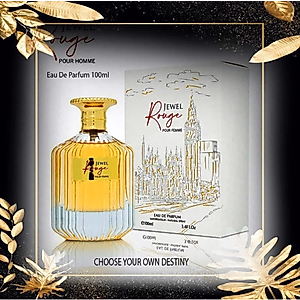 Ether Perfumes JEWEL ROUGE Eau De Parfum 3.4oz EDP Perfume I Impression of Baccarat Rouge 540 I Luxury Niche Perfume Made in UAE I Higher Oil Concentration for Increased Potency & Longevity